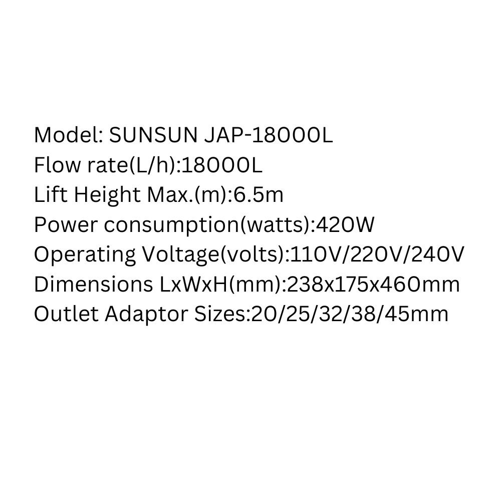 SUNSUN Submersible Pump - JAP Series Your One-Stop Shop for Artificial ...