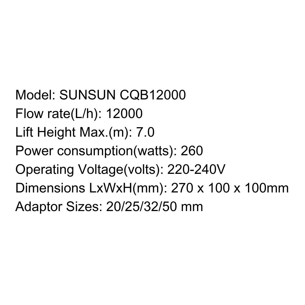 SUNSUN Submersible Pump – CQB Series Your One-Stop Shop for Artificial ...
